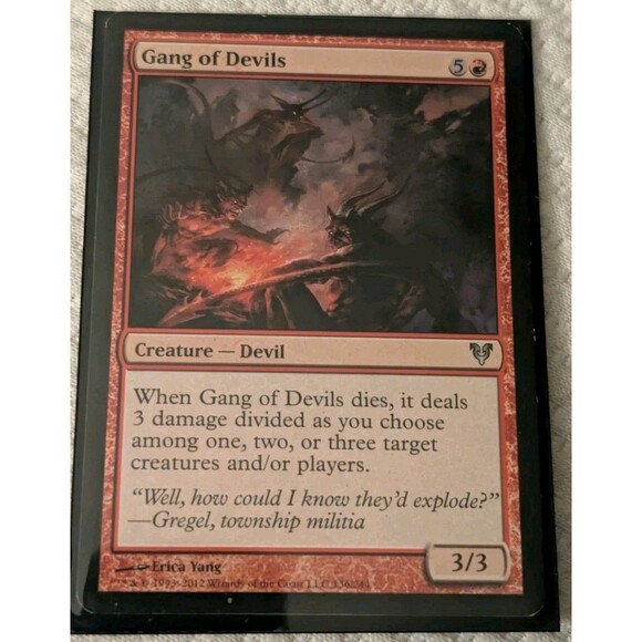 Games | Gang Of Devils Uncommon Creature Avacyn Restored Magic The ...